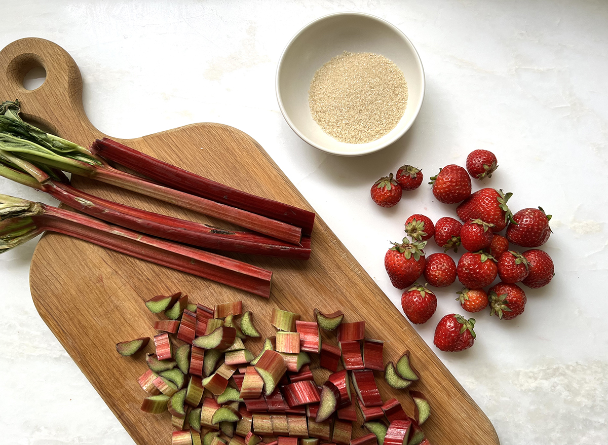 Strawberry Rhubarb Compote - Courtney Adamo