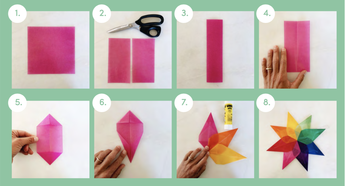 Cheerful Rainbow Stars - an easy tutorial - Courtney Adamo