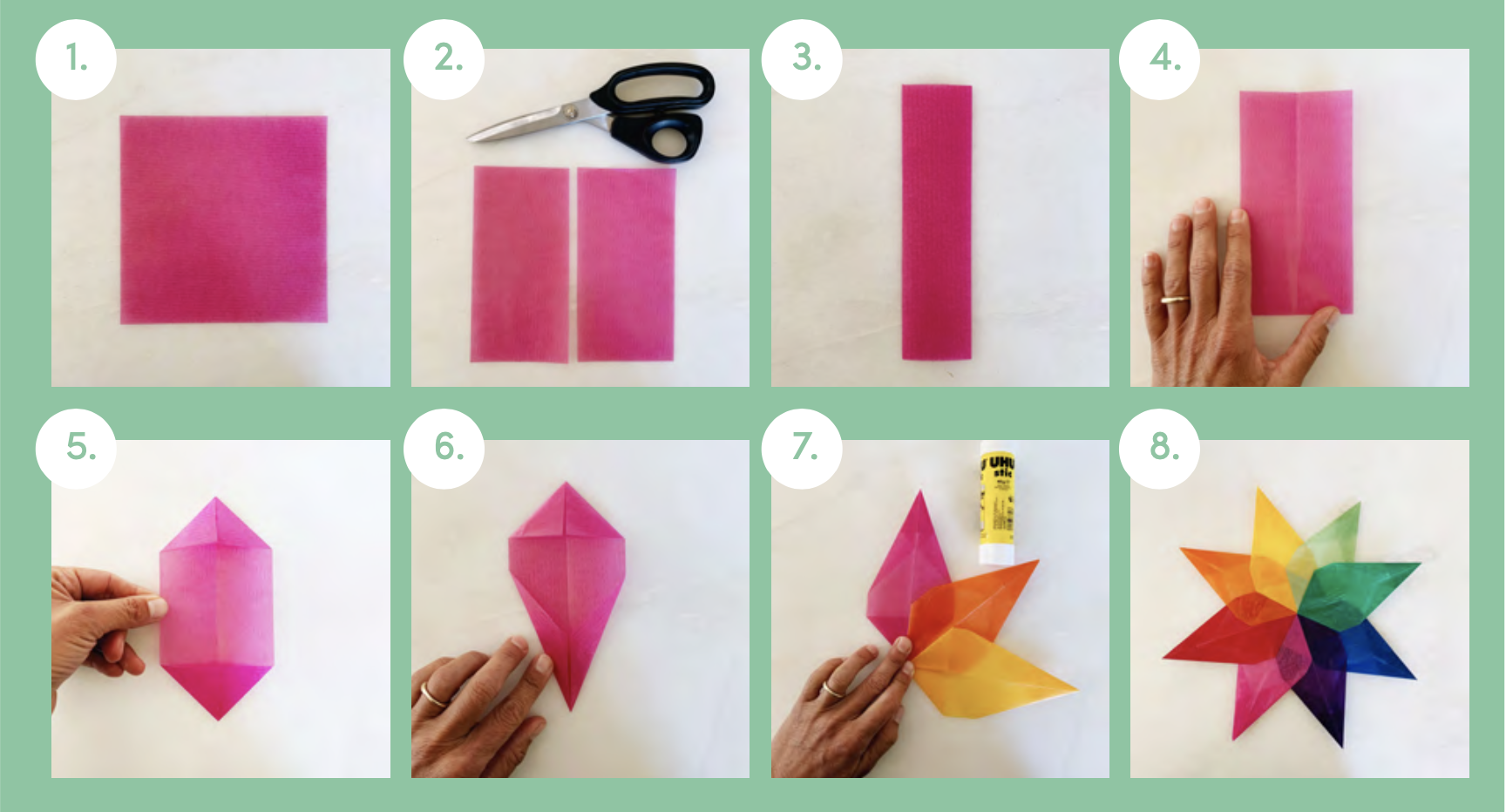 Cheerful Rainbow Stars - an easy tutorial - Courtney Adamo